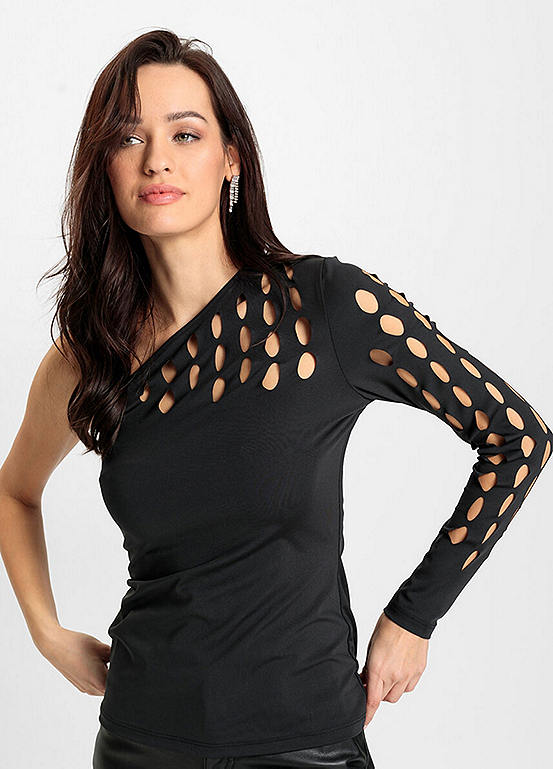 bonprix Laser Cut Top | Grattan