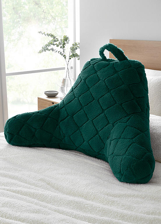 Catherine Lansfield Cosy Diamond High Back Cuddle Cushion | Grattan