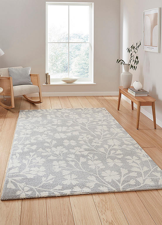 Catherine Lansfield Grace Floral Rug | Grattan