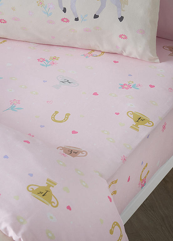 Catherine Lansfield Kids Happy Horses Fitted Sheet | Grattan
