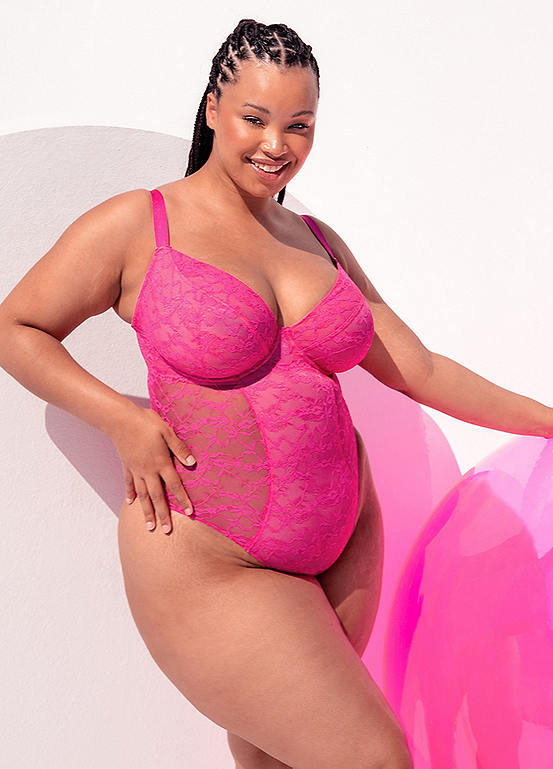 Curvy Kate All Night Lace Underwired Plunge Body | Grattan