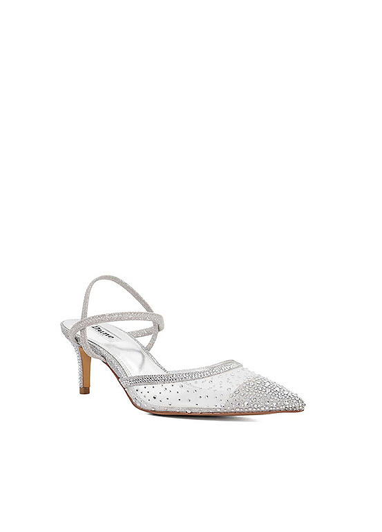 Dune London Silver Charismatic Slingbacks | Grattan