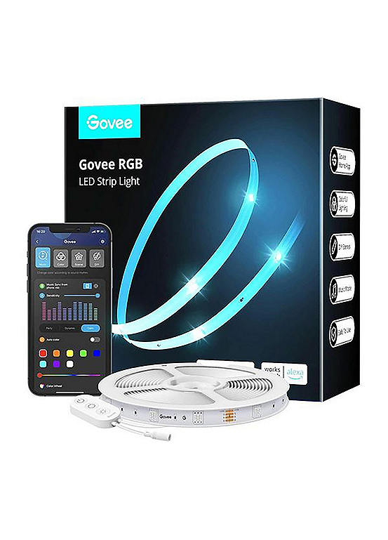 Govee RGB LED Smart Indoor LED Lightstrip - 5m | Grattan