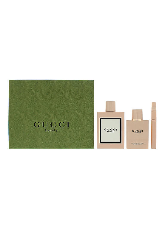 Gucci Bloom 3 Piece Set - Eau De Parfum 100ml & 10ml & Body Lotion ...