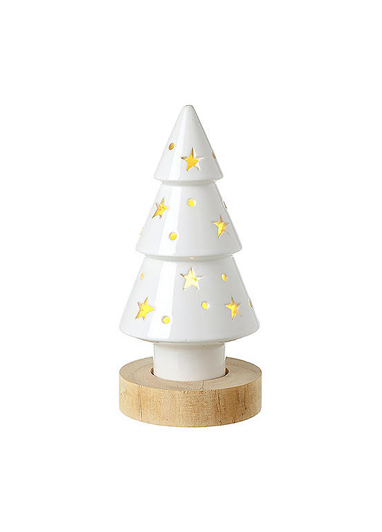 Heaven Sends Porcelain White Tree with Stars - Large | Grattan