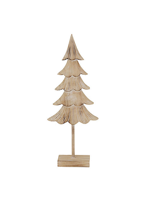 Hills Rustic Wooden Fir Tree - Large | Grattan