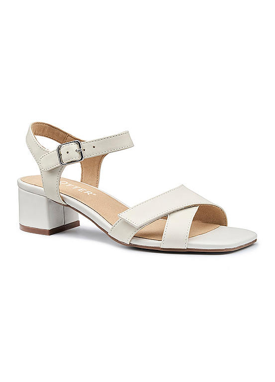 Hotter White Sand Riviera Formal Sandals | Grattan