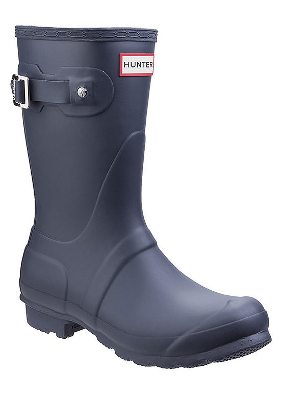 Hunter Blue Original Short Wellington Boots | Grattan