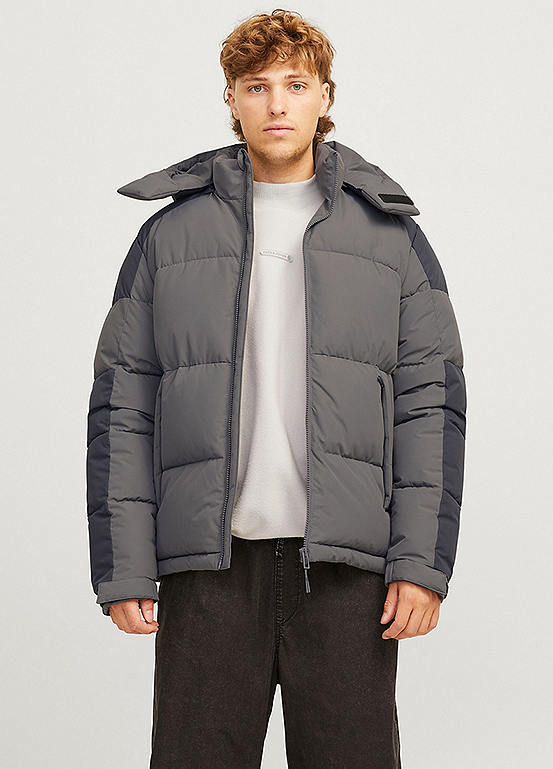 Jack & Jones Hooded Puffer Jacket | Grattan