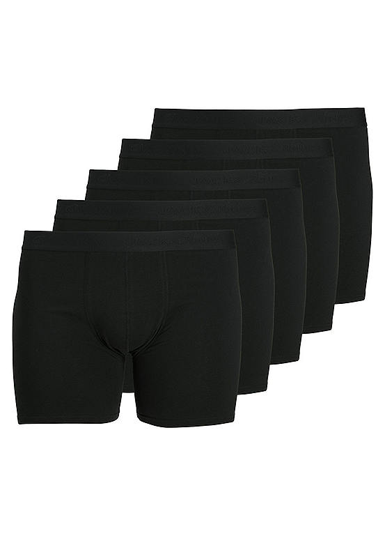 Jack & Jones Plus Size Pack of 5 Boxers | Grattan