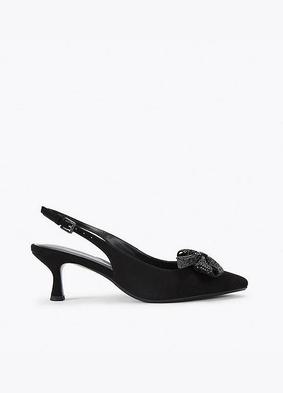 KG Kurt Geiger Tilly Black Slingback Heel | Grattan