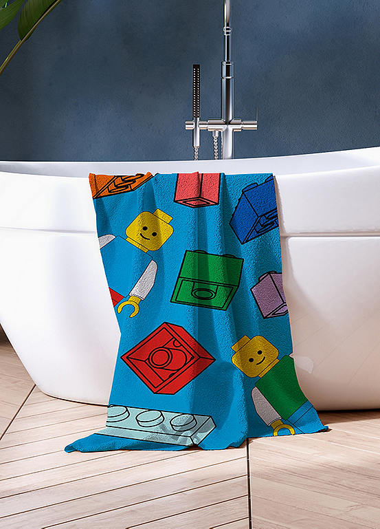 LEGO Classic Colourblock 100% Cotton Beach Towel | Grattan