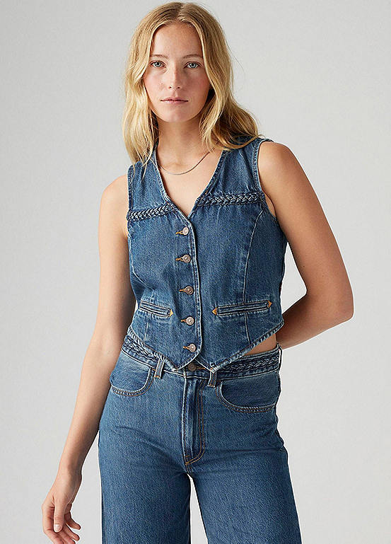 Levi’s Braided Denim Vest | Grattan