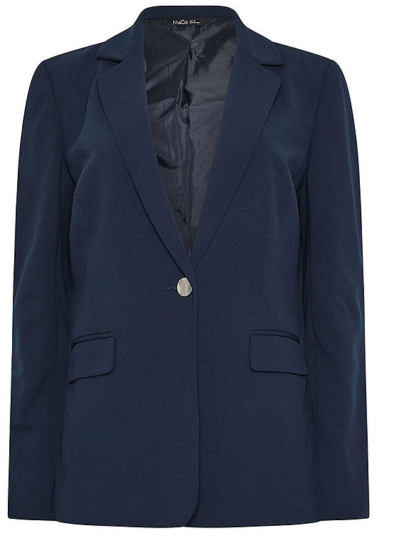 M&Co Button Front Tailored Blazer | Grattan
