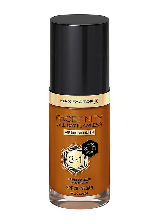 Max Factor Facefinity 3-in-1 All Day Flawless Foundation 30ml | Grattan