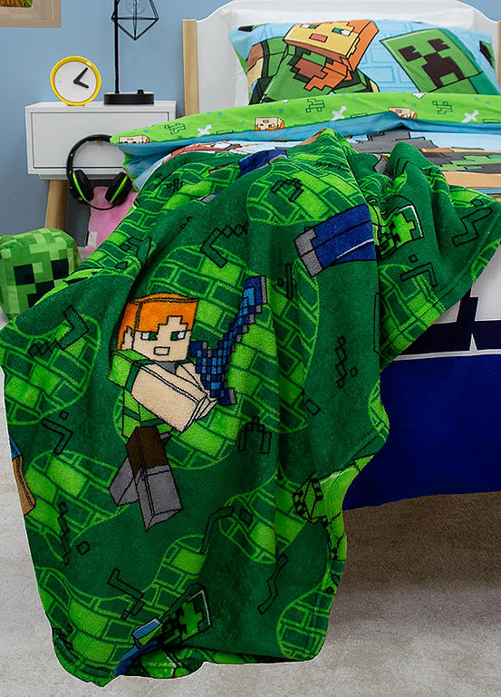 Minecraft Levels Fleece Blanket | Grattan