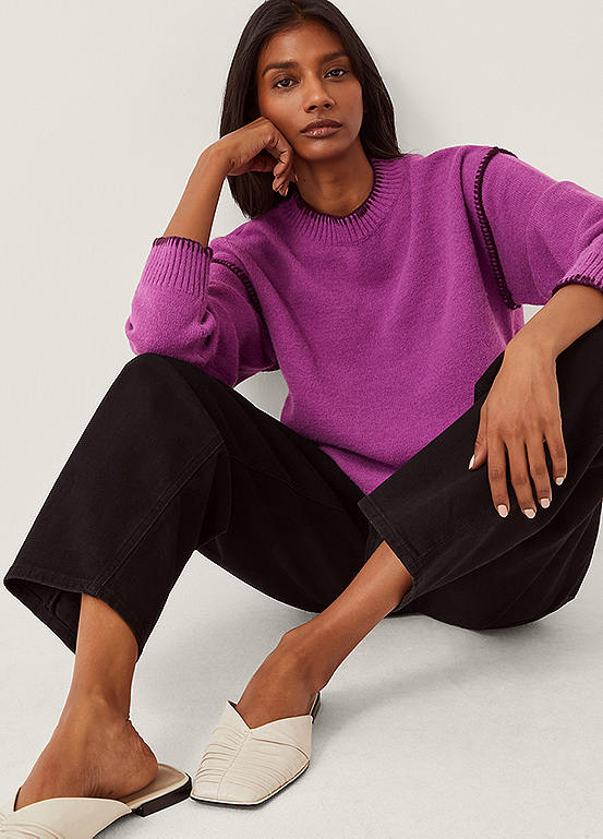Monsoon Shayla Whipstitch Jumper | Grattan