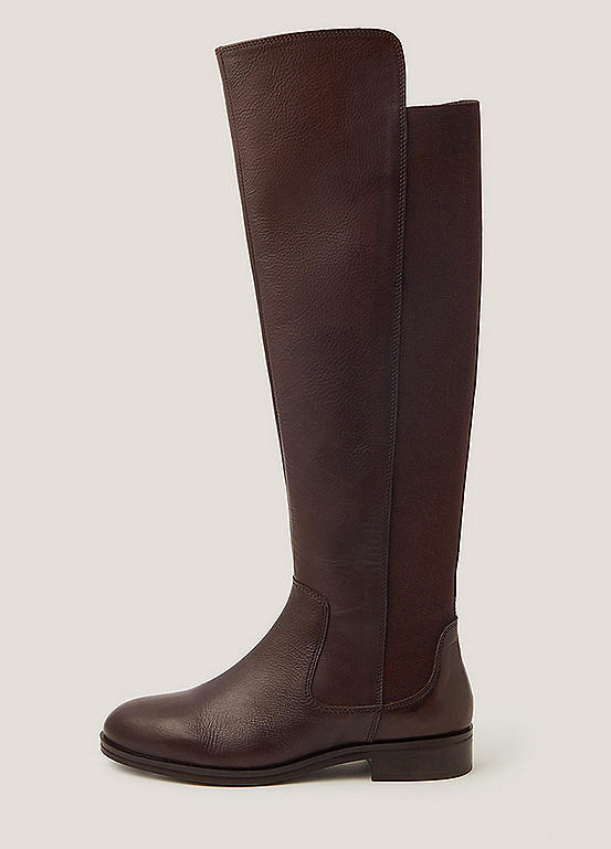 Monsoon Una Leather Knee High Boots | Grattan