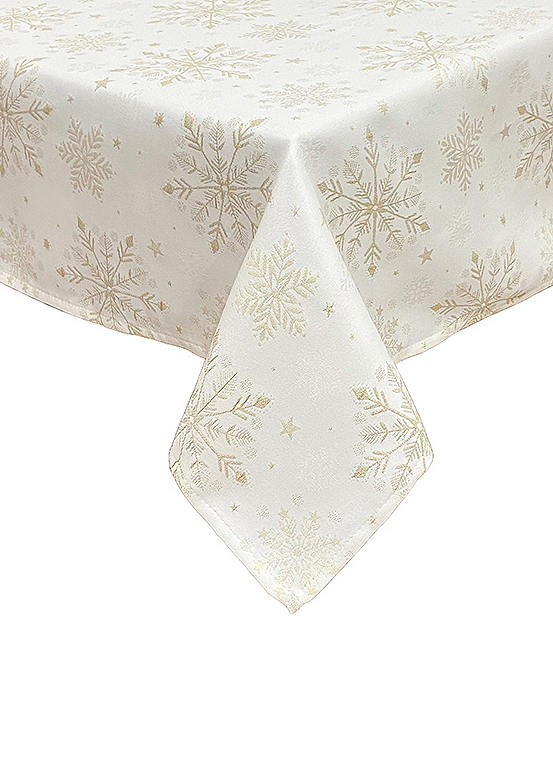 Peggy Wilkins Snow Fall Tablecloth | Grattan