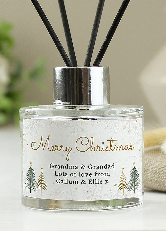 Personalised Momento Christmas Tree Reed Diffuser | Grattan
