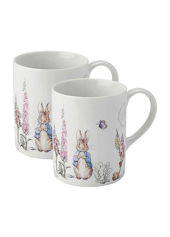 Peter Rabbit Set of 2 Beatrix Potter’s Peter Rabbit Mugs | Grattan