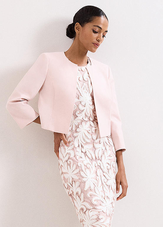 Phase Eight Elizabeth Pale Pink Jacket | Grattan