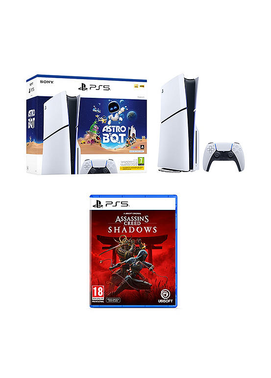 PlayStation 5 (Disc), Astrobot (7+) & Assassin’s Creed Shadows (18 ...