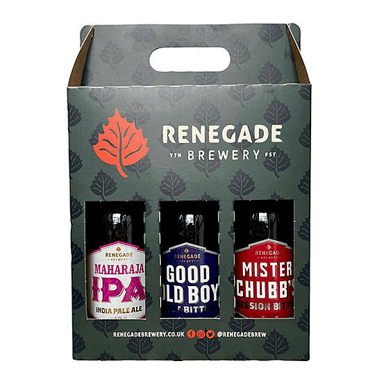 Renegade Brewery Real Ale Three Bottle Gift Box | Grattan