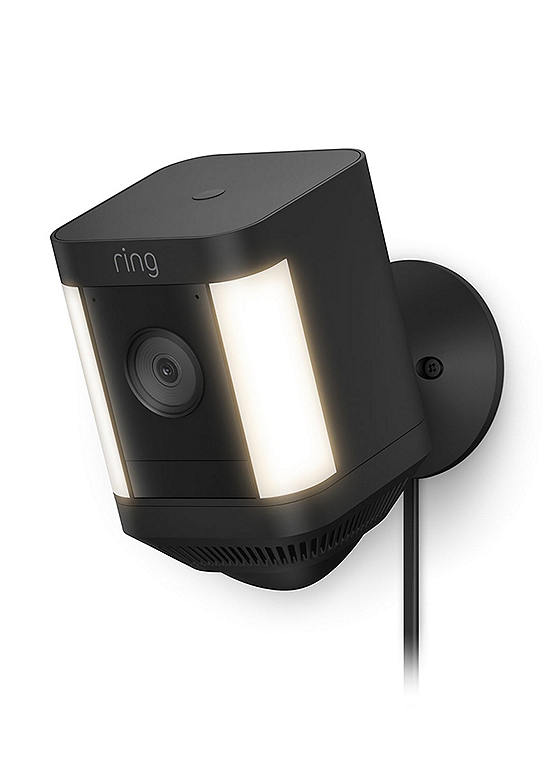 Ring Spotlight Cam Plus Plug in Security Camera - Black | Grattan