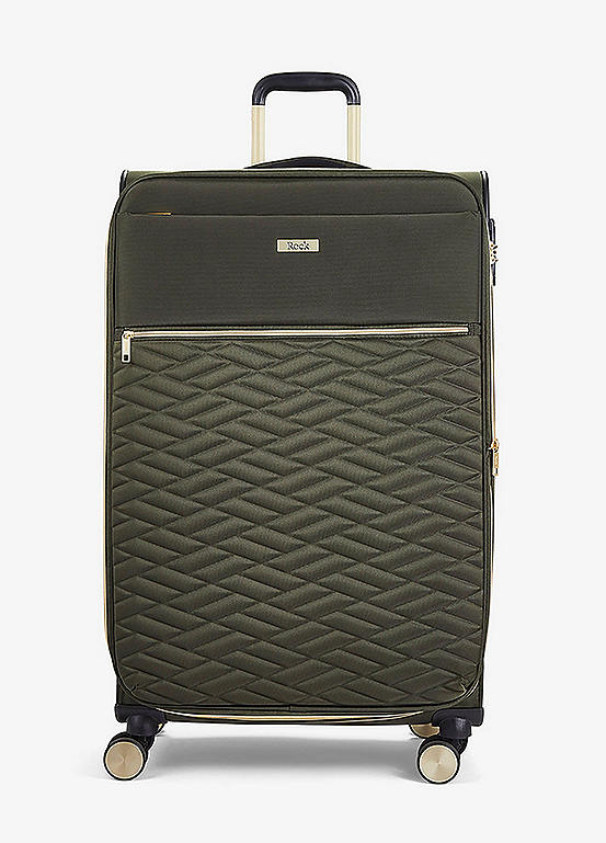 Rock Sloane 8 Wheel Softshell Expandable Suitcase Large | Grattan