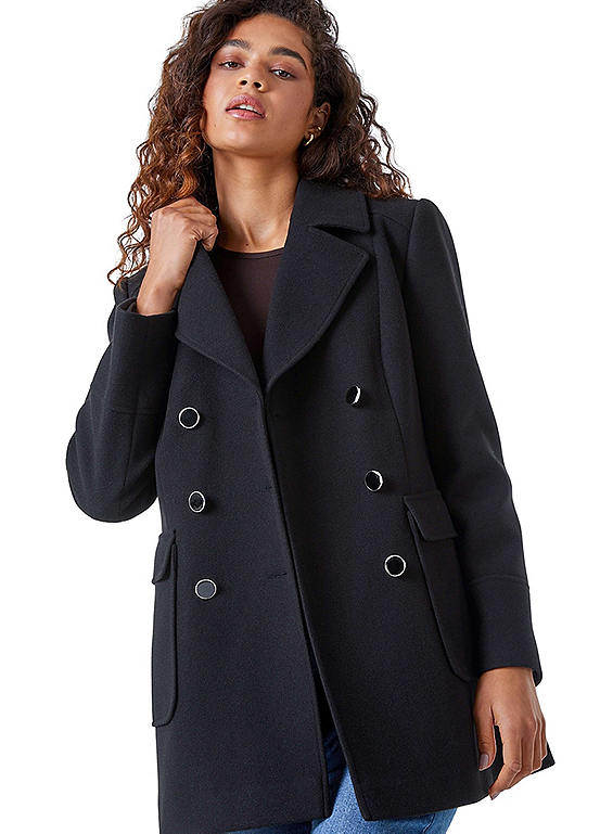 Roman Double Breasted Smart Coat | Grattan