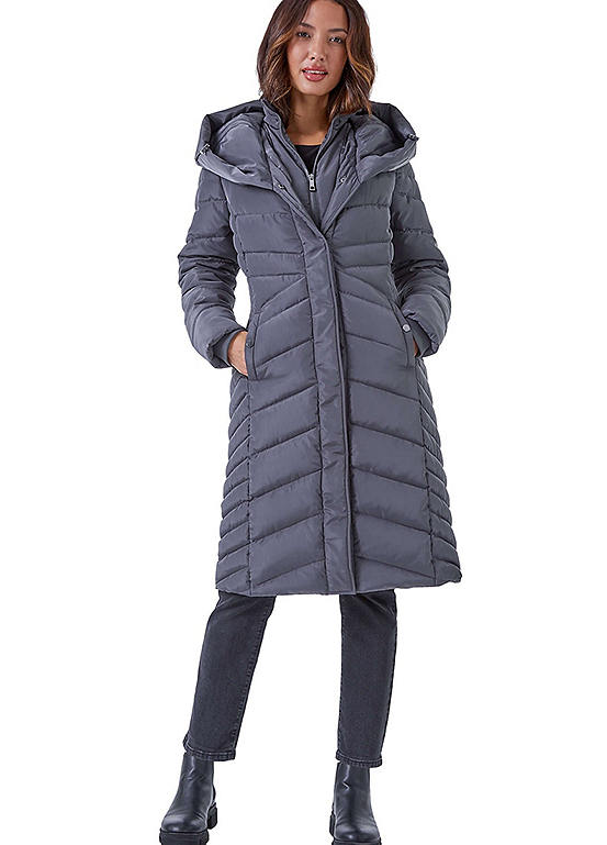 Roman Hooded Quilted Coat | Grattan