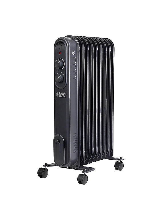 Russell Hobbs Matt Anthracite 2KW Oil Filled Radiator | Grattan