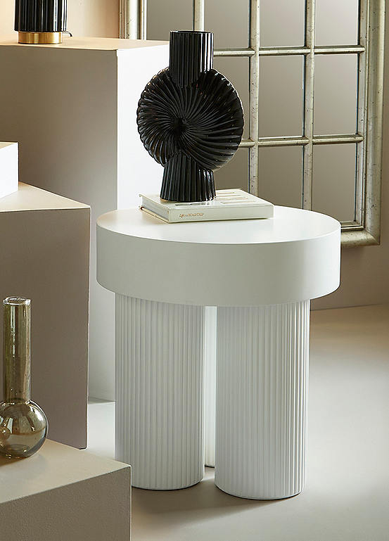 Russell White Side Table | Grattan