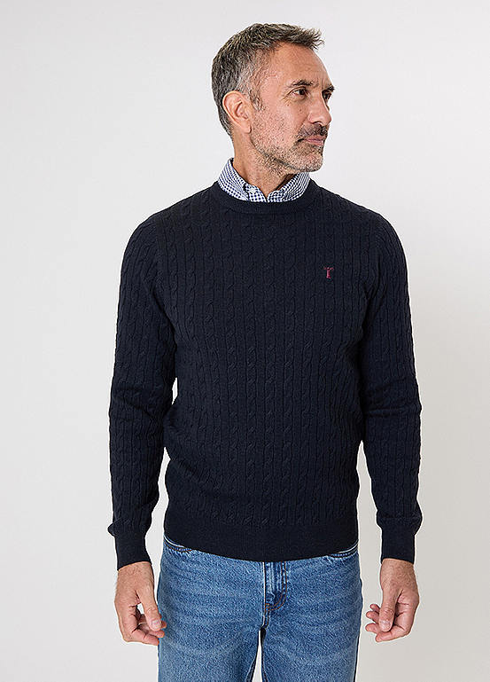 Saltwell Cable Knit Mock Shirt Jumper | Grattan