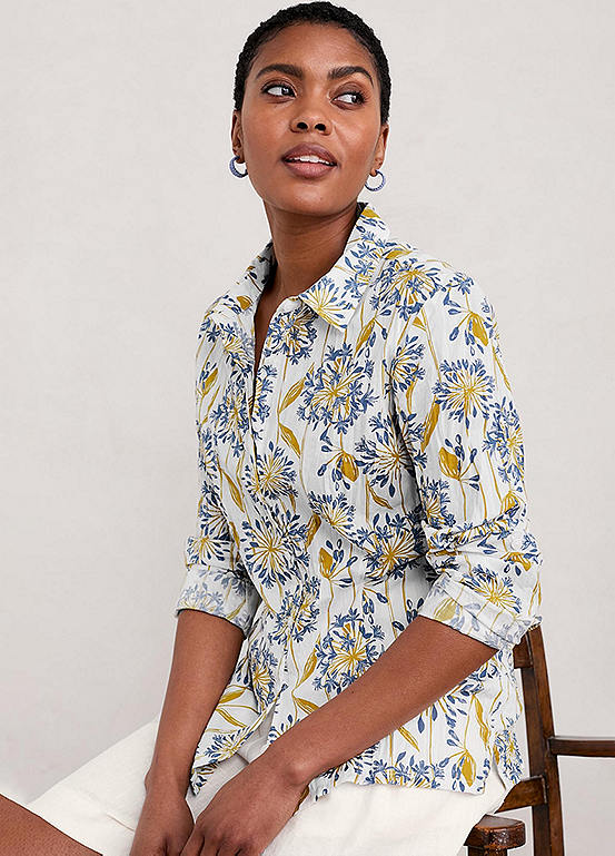 Seasalt Cornwall Blue Larissa Organic Cotton Shirt | Grattan