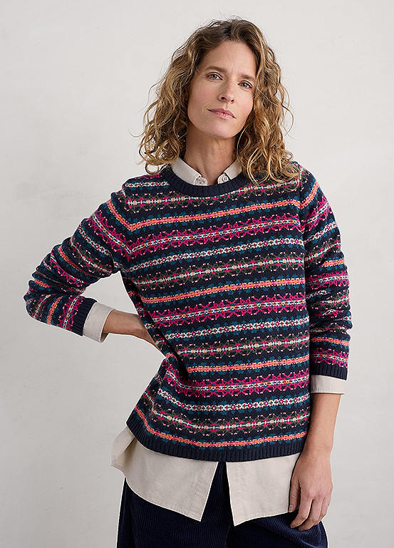 Seasalt Cornwall Multi Percella Cove Fair Isle Jumper | Grattan