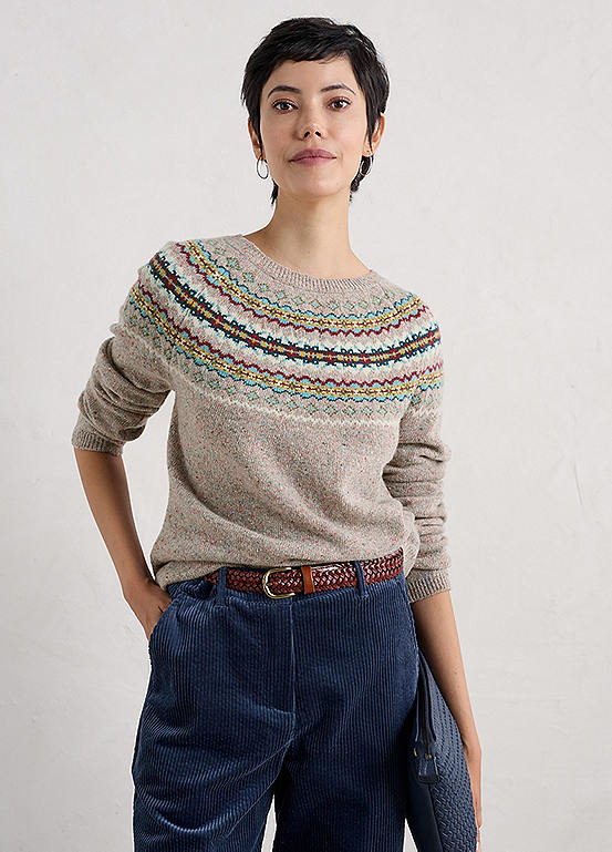 Seasalt Cornwall Multi Seas Edge Jumper | Grattan
