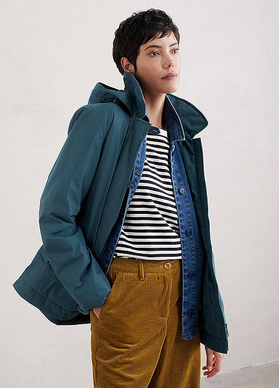 Seasalt Cornwall Navy Forecastle Waterproof Jacket | Grattan
