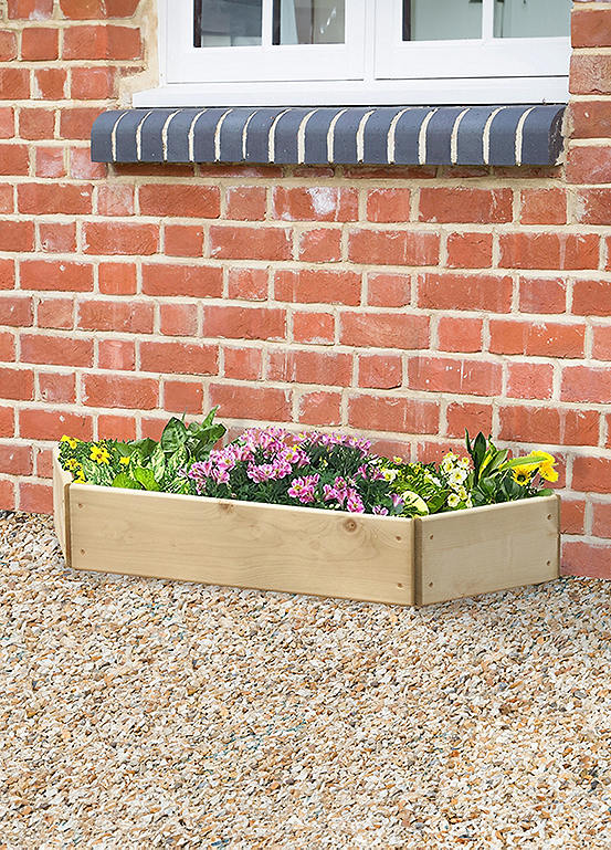 Small Timber Wall Planter 90 x 15cm | Grattan