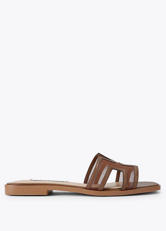 Steve Madden Brown Hadyn-Mesh 3 Summer Sandals | Grattan