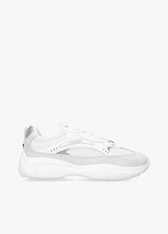 Steve Madden White Premio Trainers | Grattan