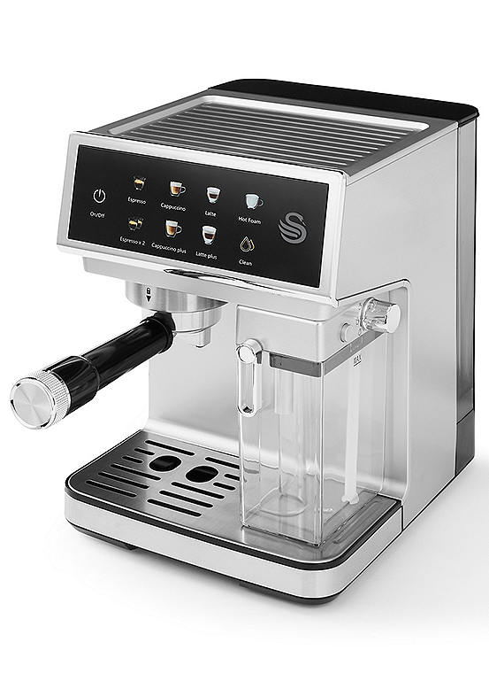 Swan Pump Espresso Digital Coffee Machine - Stainless Steel | Grattan