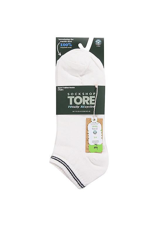 TORE Pack of 3 100% Recycled Sports Trainer Liners | Grattan