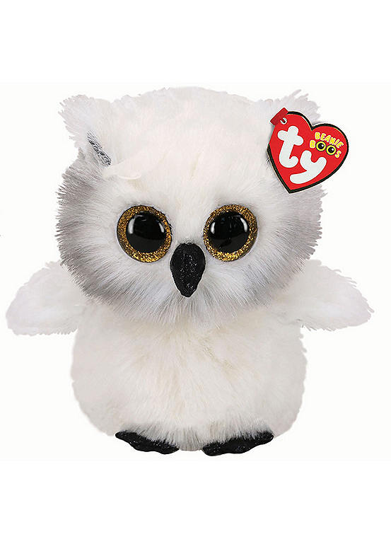 Ty Austin White Owl - Boo Medium Soft Toy | Grattan