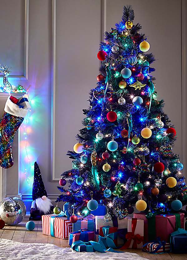 Blue christmas decorations store