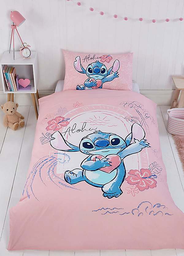 Disney Lilo Stitch Aloha Reversible Duvet Cover Set Grattan