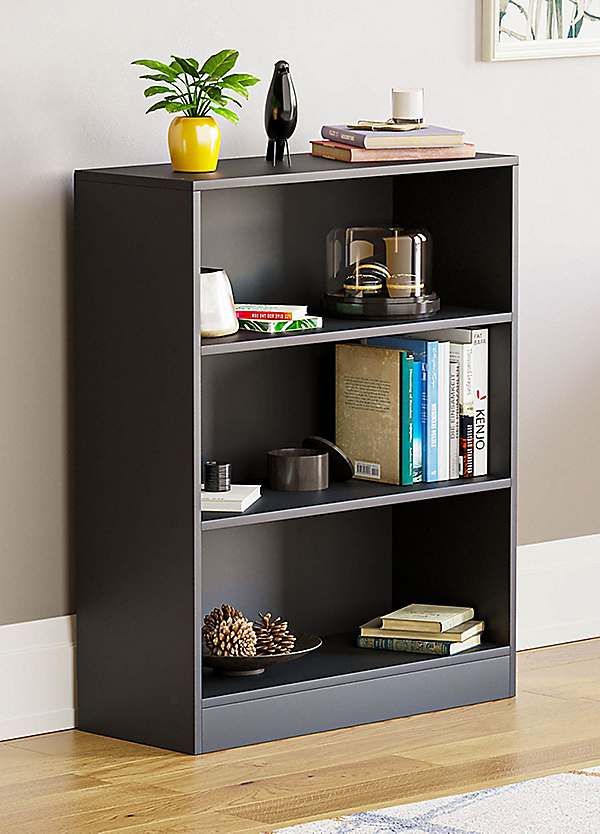 Vida Designs Cambridge 3 Tier Low Bookcase Grattan