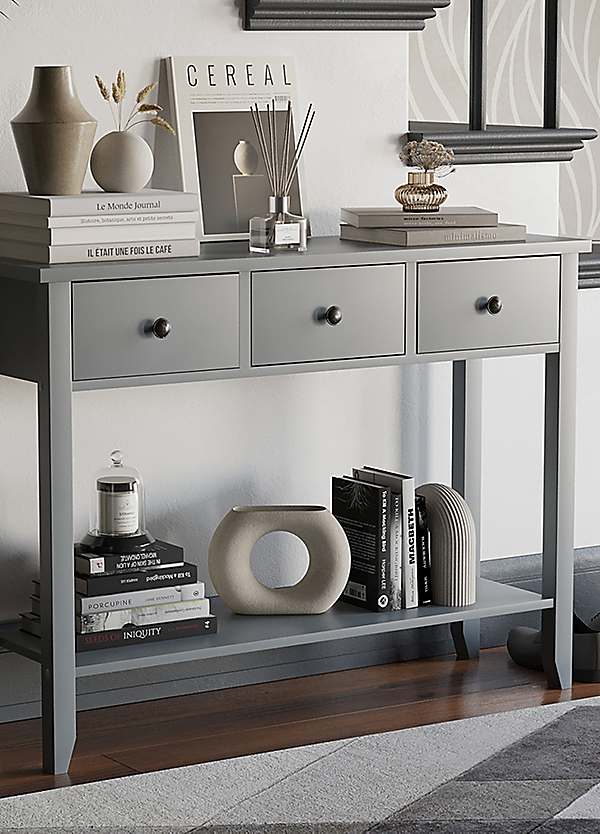 Windsor 3 drawer console table store