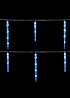 24 Blue Chaser Icicle Lights | Grattan